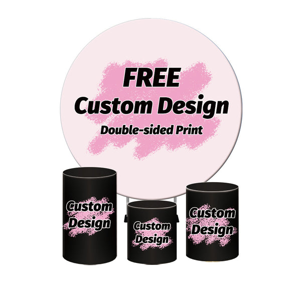 Custom Round Backdrop Cover For Your Own Party Event – Backdrop2go
